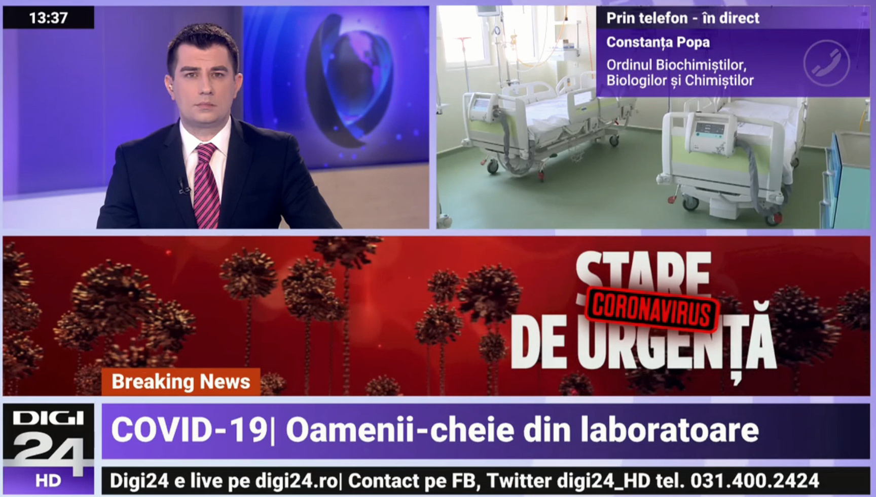 Interventie DIGI24 TV - Dr. Constanta Popa - OBBCSSR